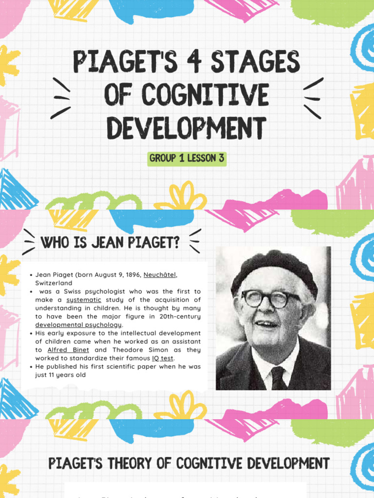 Group 1 Lesson 2 Piaget's Cognitive Stages of Development - Compressed | PDF