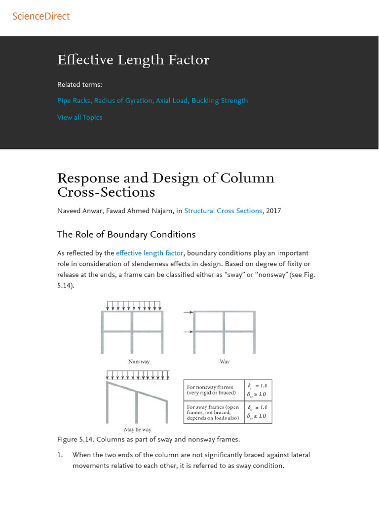 Effective Length Factor | PDF