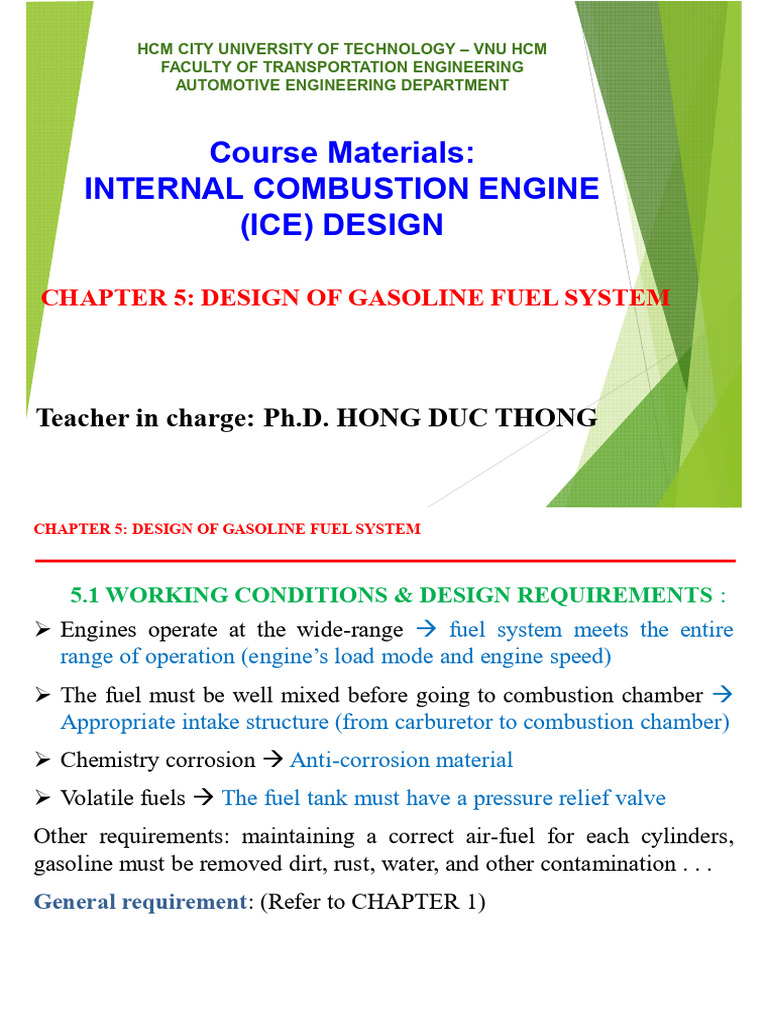 5A-CHAPTER 5-DESIGN OF GASOLINE FUEL SYSTEM (1) | PDF