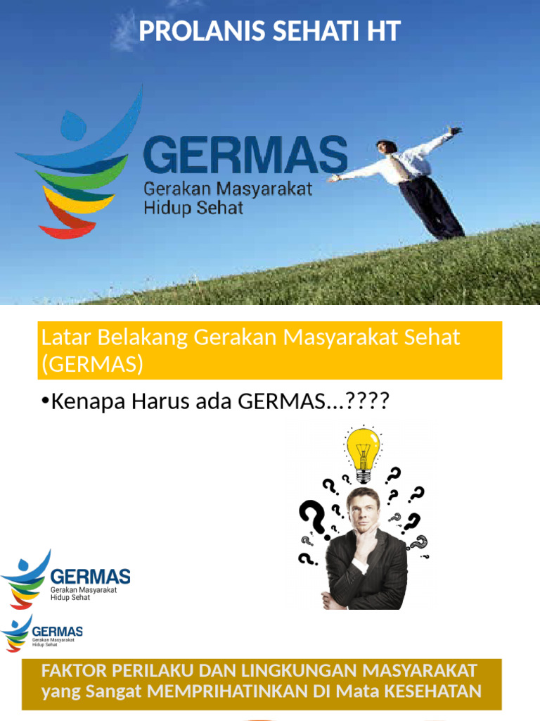Gerakan Masyarakat Sehat GERMAS HT | PDF