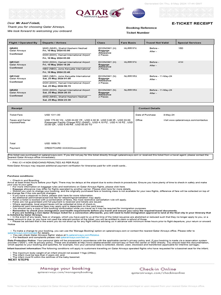 E Ticket | PDF | Fee | Payments