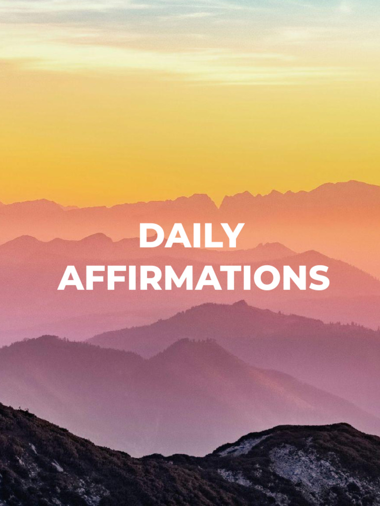 Daily Affirmations | PDF