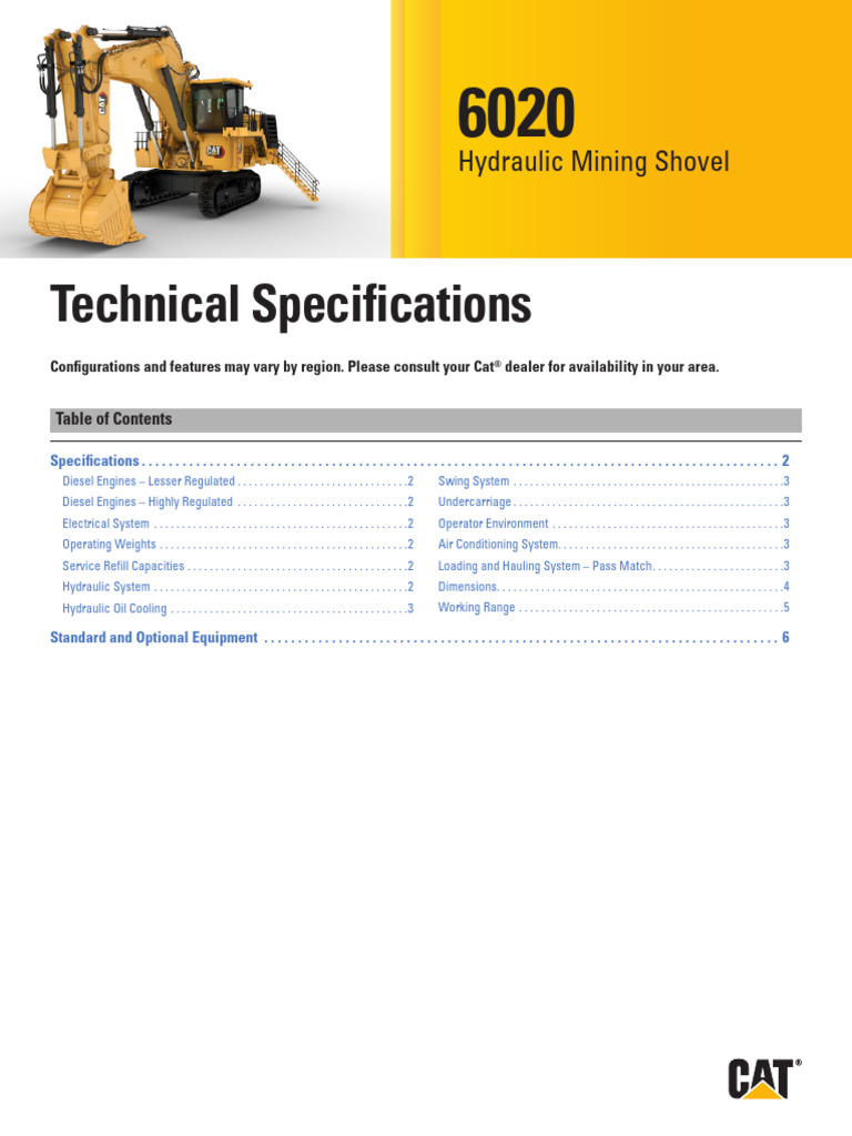 6020 Specification | PDF