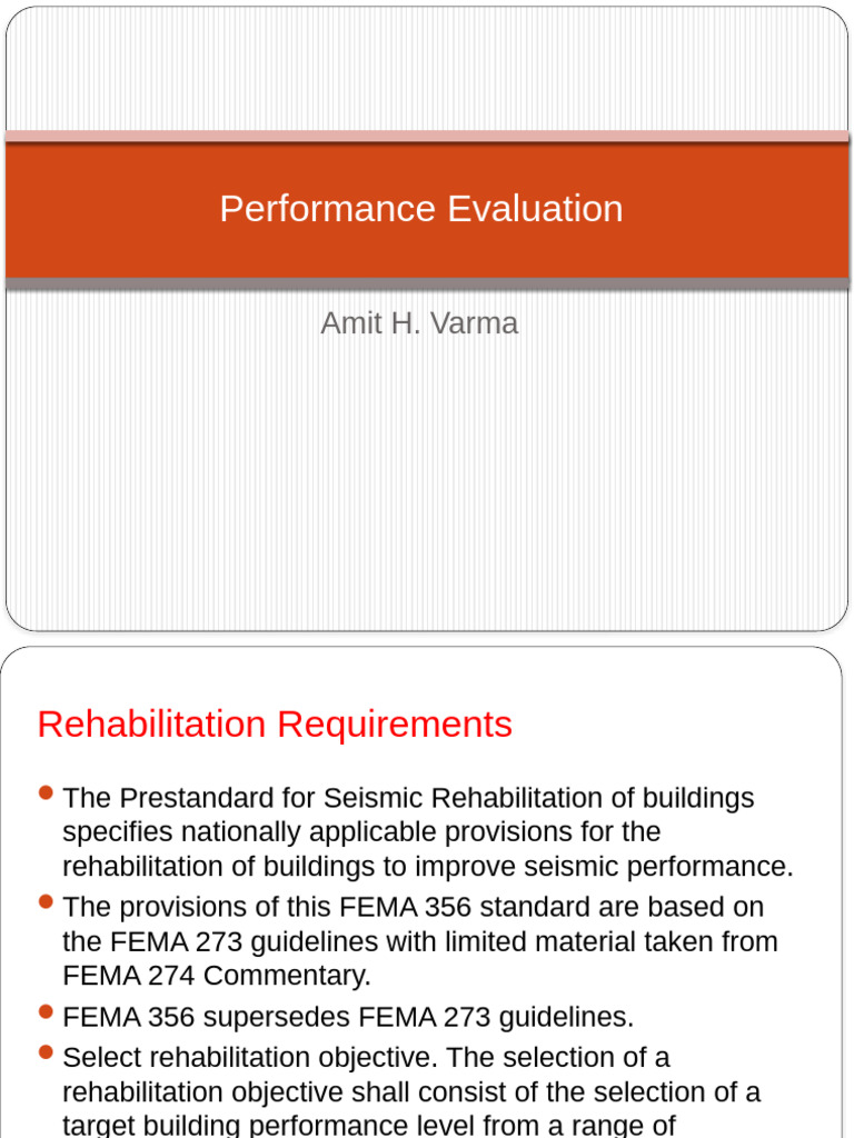FEMA356 Notes | PDF