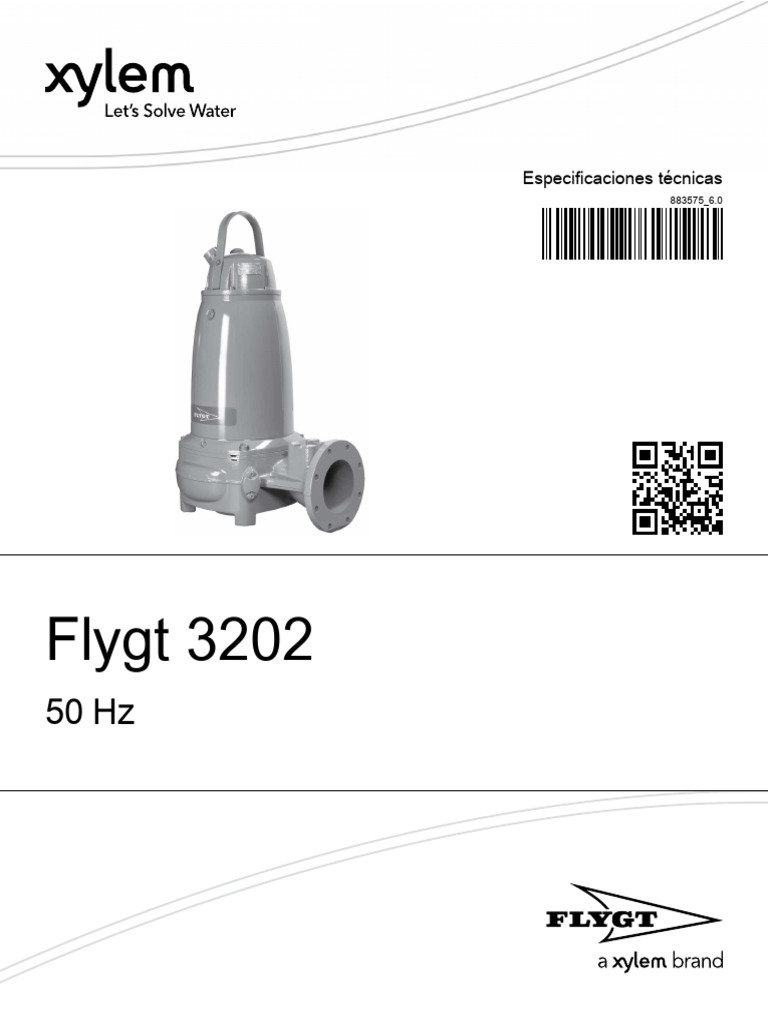 Especificaciones Técnicas FLYGT 3202 | PDF