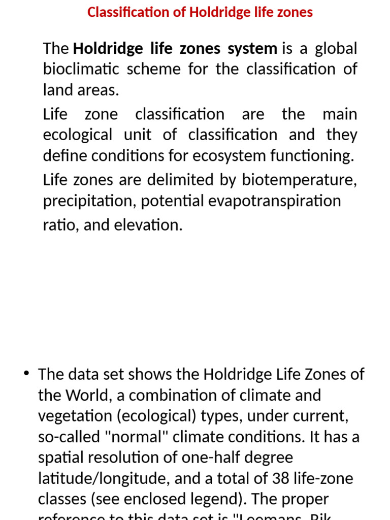 Holdridge Life Zone | PDF