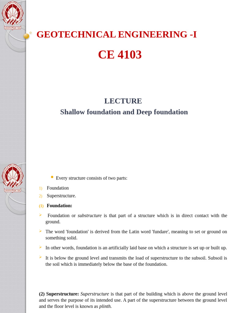 shallow foundation | PDF