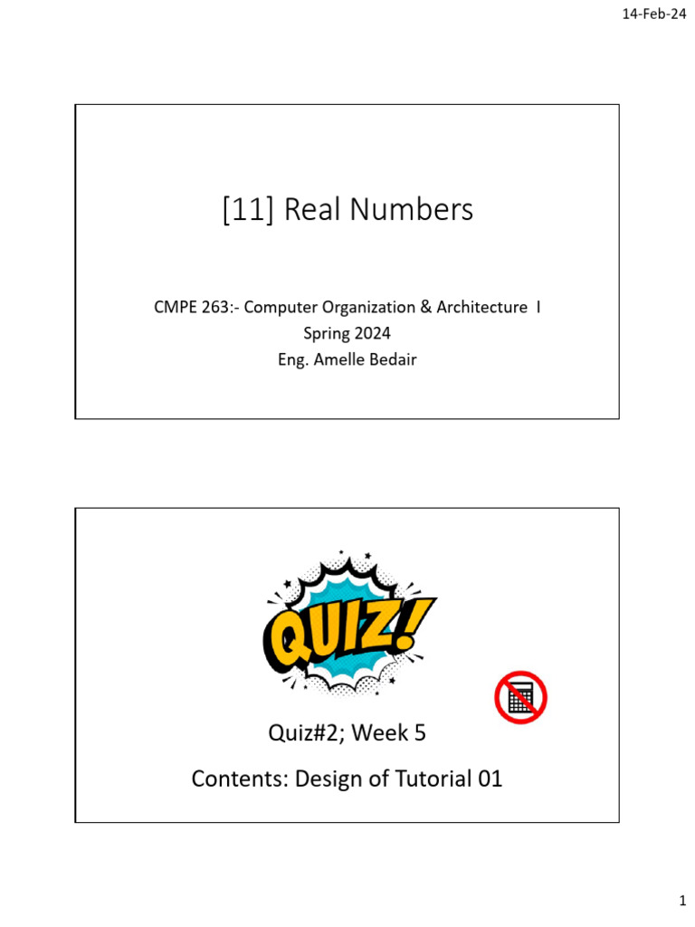 [11] Real Numbers(1) | PDF