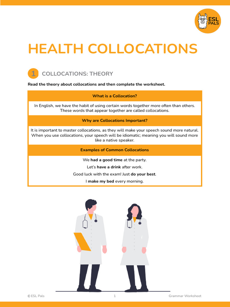 (SV - B2-C1) Health Collocations - Part 1 | PDF