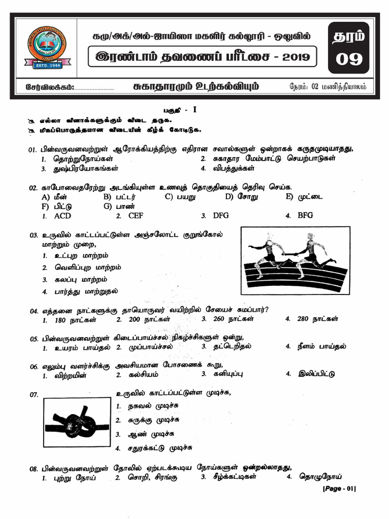 FullStack - Grade 9 - Health - 2nd Term 2019 | PDF