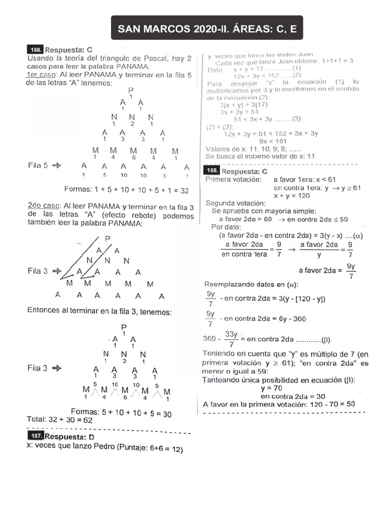 Raz. Matemático Solu 2024 II-40-42 | PDF