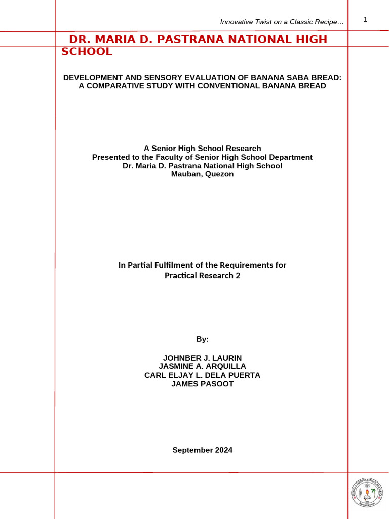 TVL Research Template Chapter 1 To 3 Edited by Sir Talaman | PDF