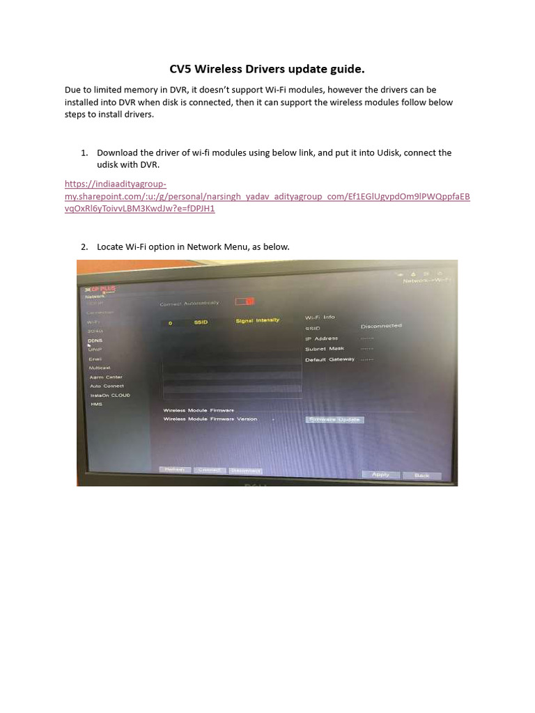 CV5 Wireless Drivers Update Guide | PDF