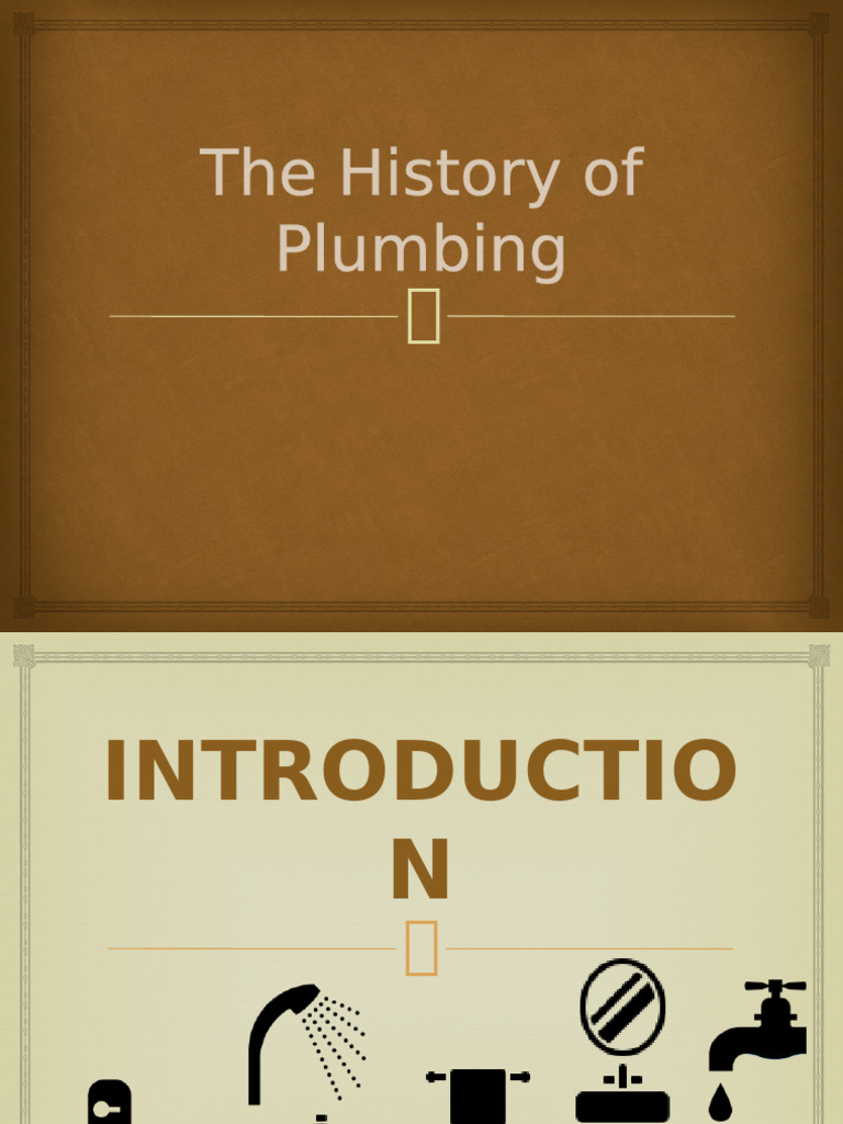 Utilities 2 - History of Plumbing (Module 1) | PDF