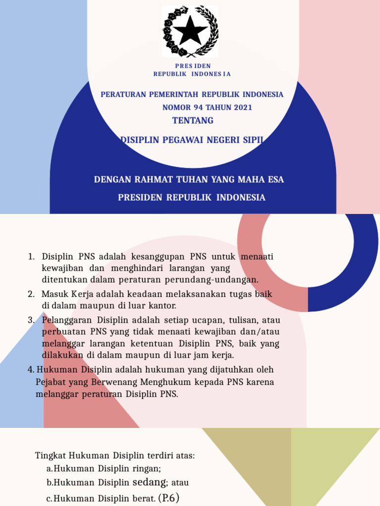 PP 94 TH 2021 DISIPLIN ASN | PDF