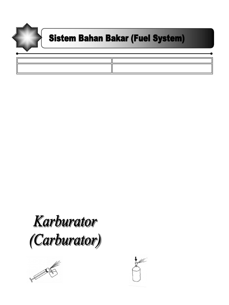 Karburator | PDF
