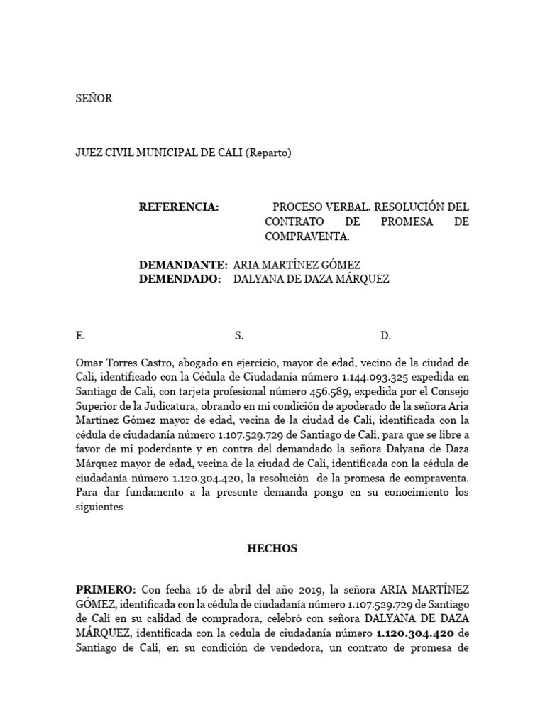 Demanda Procesal Civil | PDF