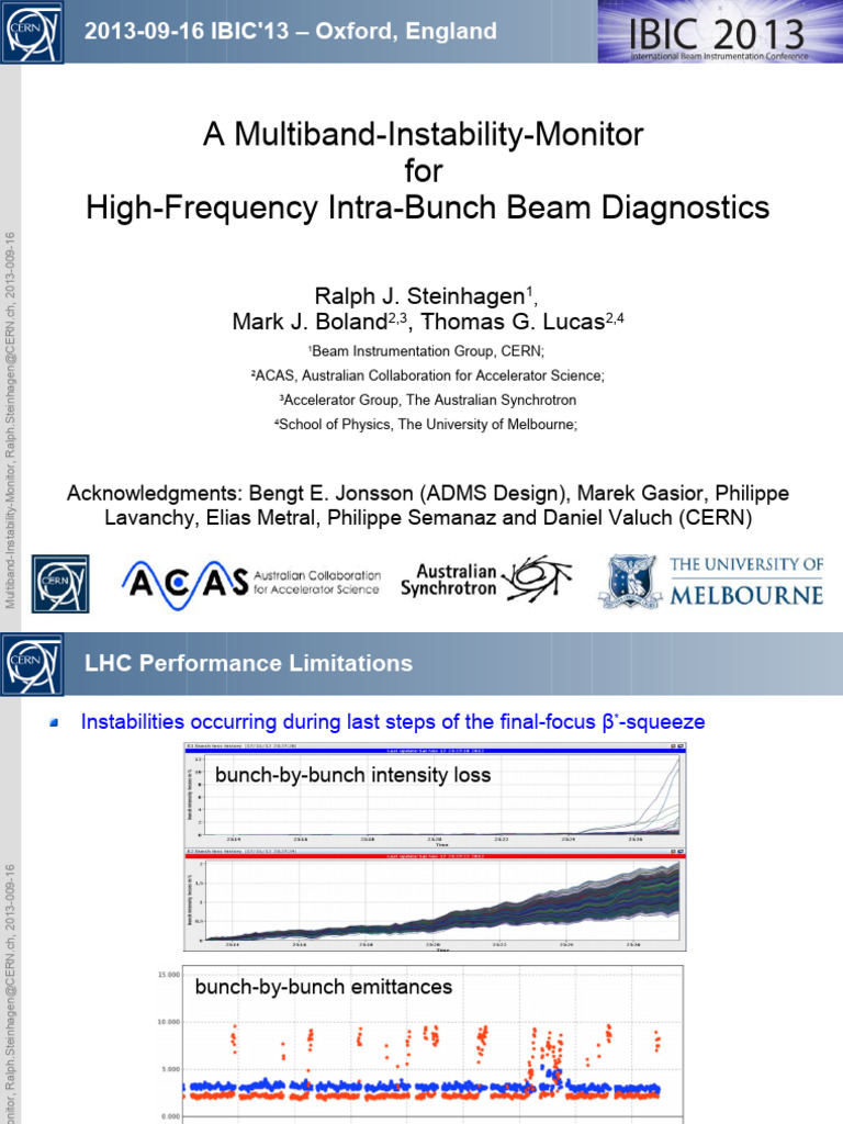 2013 IBIC Talk-A Multiband-Instability-Monitor For High-Frequency Intra-Bunch Beam Diagnostics | PDF