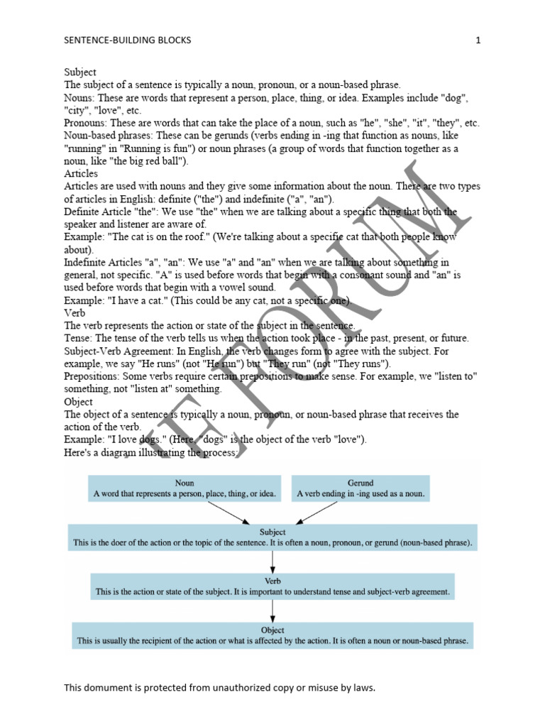 Sentence Blocks | PDF