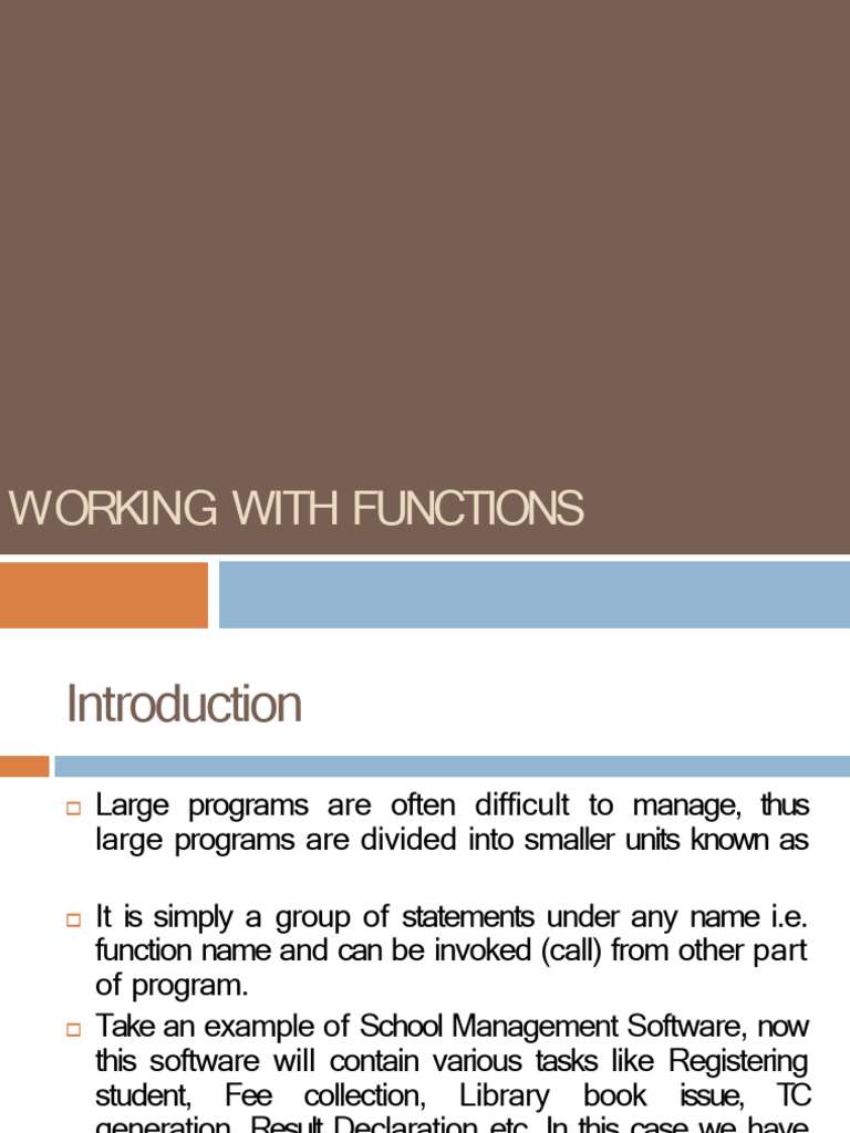 Working With Functions-2 | PDF