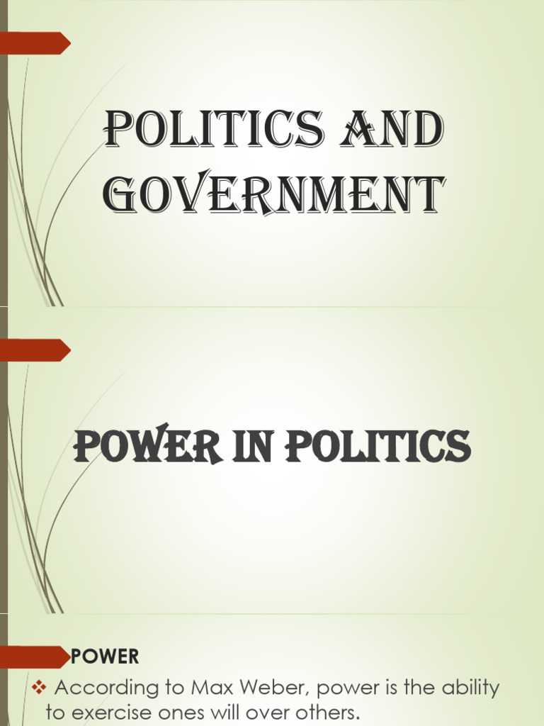 Power in Politics | PDF
