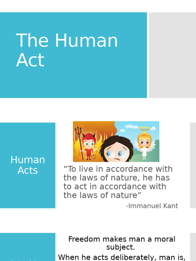 Lesson 3 The Human Act | PDF