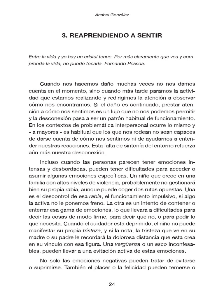 Aprendiendo A Sentir Anabel Gonzalez | PDF