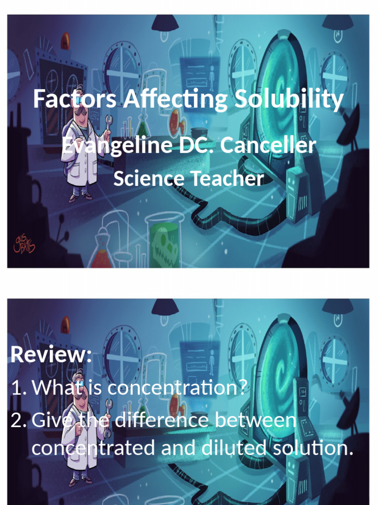 Factors Affecting Solubility | PDF | Solubility | Wellness