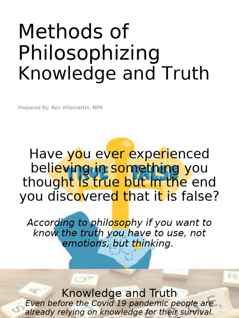 From Module 3 - Methods of Philosophizing Part 1 | PDF