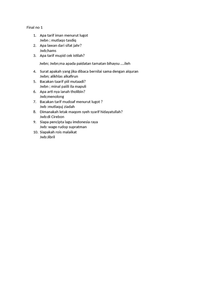 Final No 1 Pdf