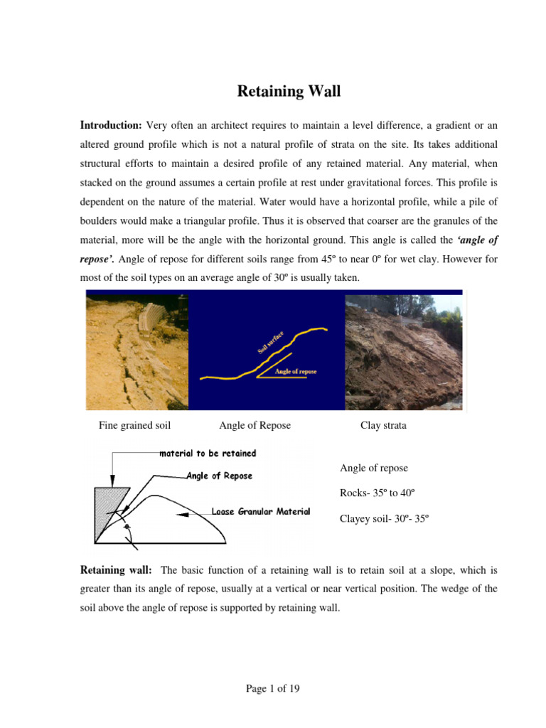 Retaining Wall | PDF