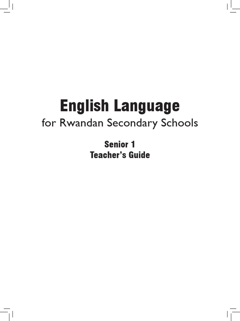 English S1 TG | PDF | Learning | Reading Comprehension