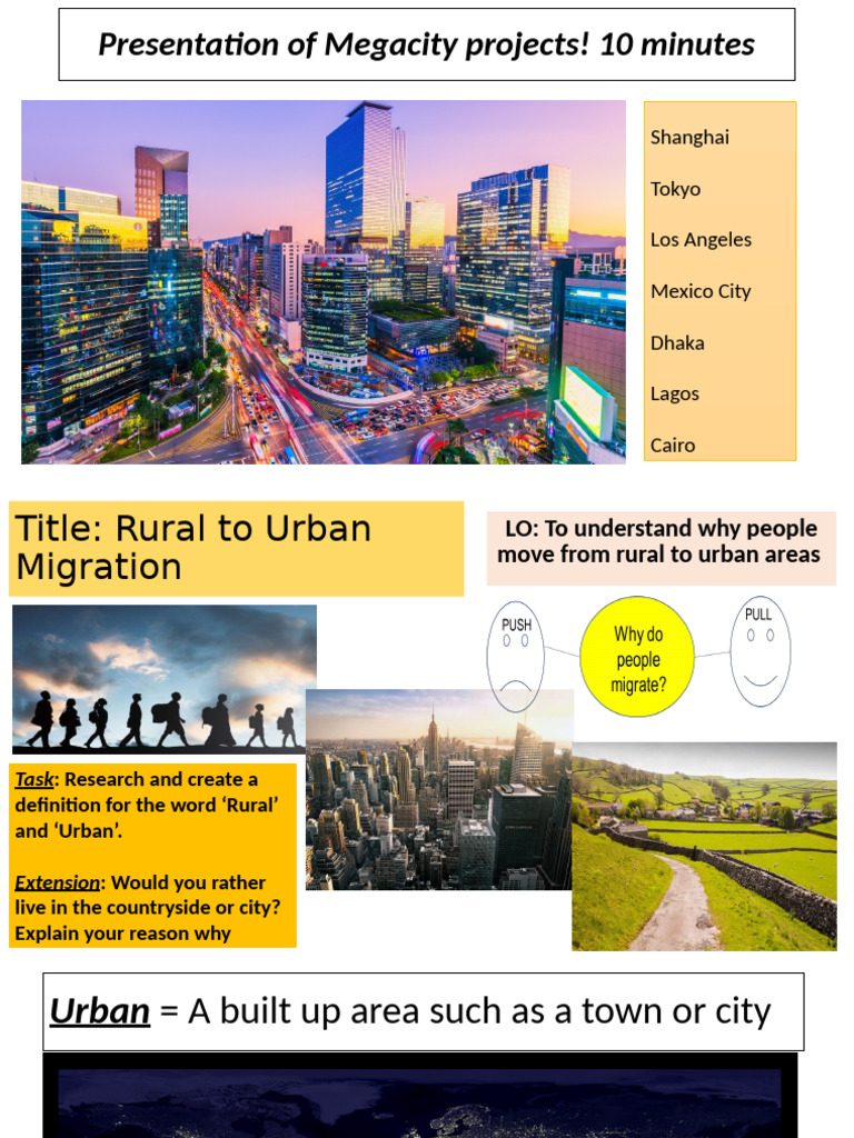 Lesson 2 - Rural To Urban Migration | PDF | Human Migration | Computers