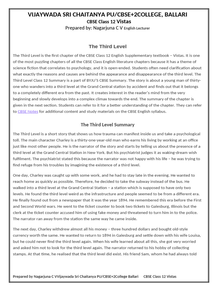 CLASS 12 VISTAS | PDF