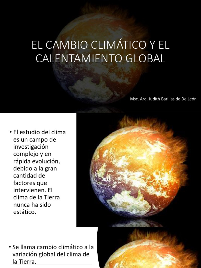 El Cambio Climático y El Calentamiento Global | PDF