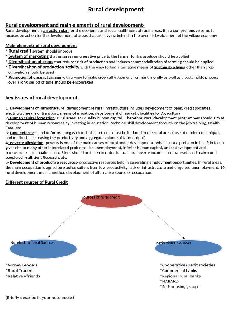 Rural development | PDF