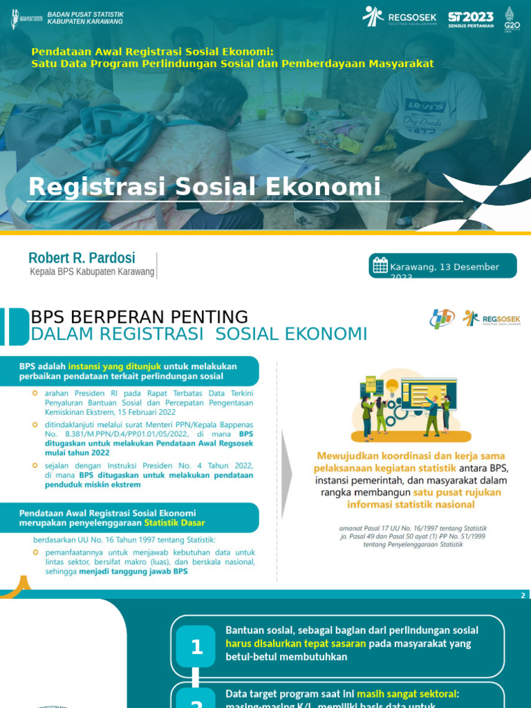 Paparan Regsosek BPS | PDF