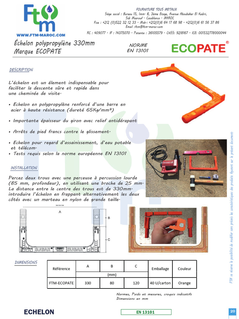 fiche Echelon en PP | PDF
