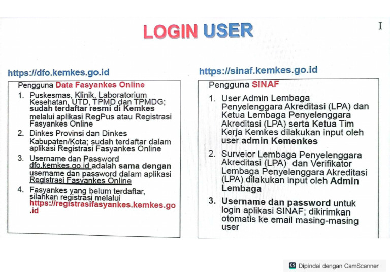 Login Sinaf | PDF