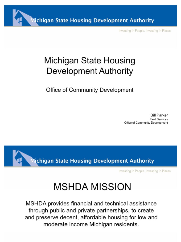 Mshda MSHDA RD Development Meeting 317223 7 | PDF | Owner Occupancy ...