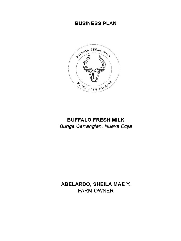 Business Plan Buffalo Fresh Milk | PDF | Pricing | Wellness