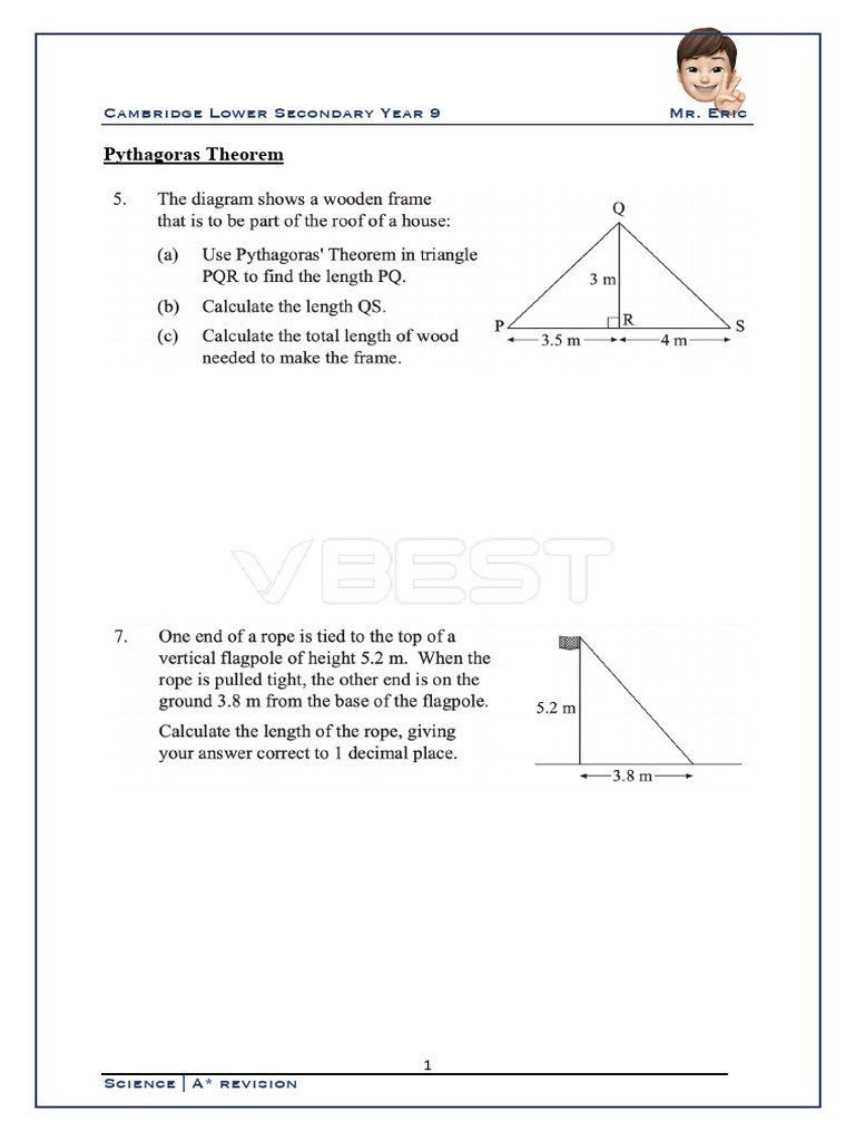 Y9 Stella Marris Maths Chapter 6 | PDF | Area | Geometry