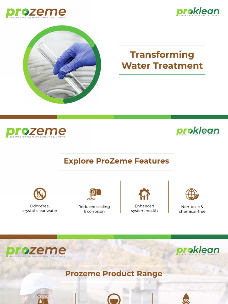 Proklean's Prozeme Product Range | PDF