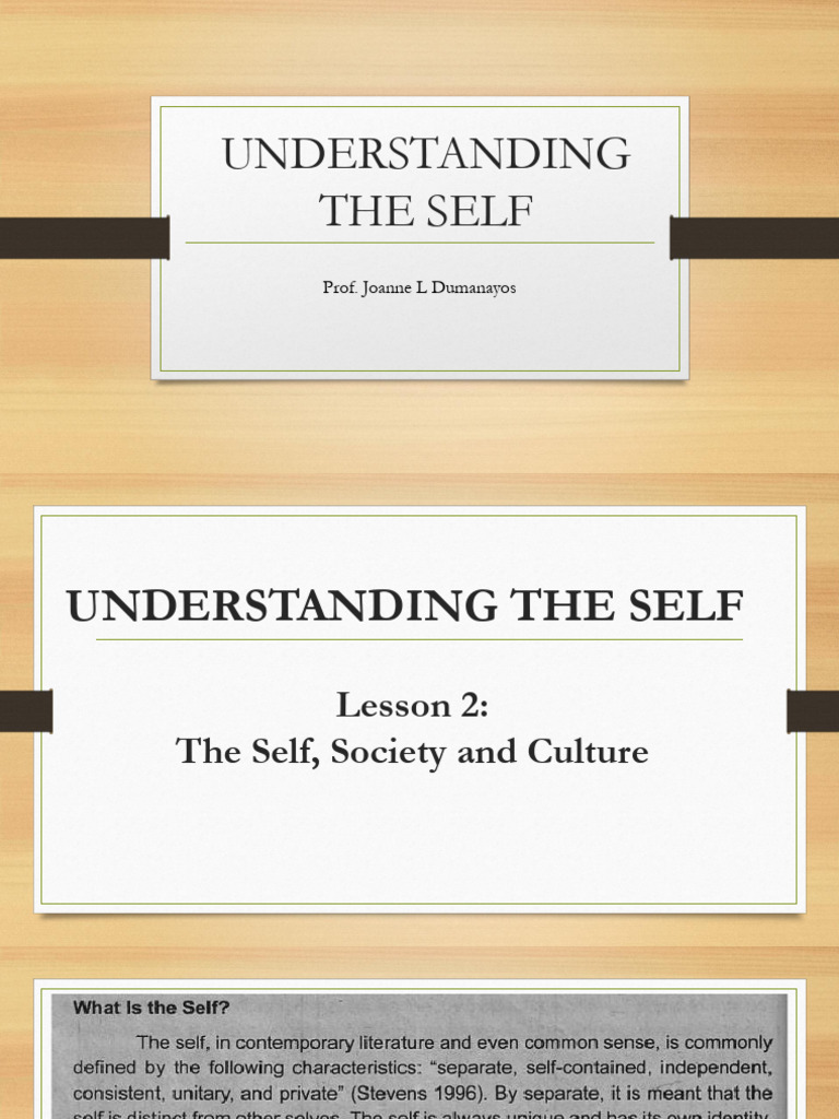 Lesson-2-Understanding-the-Self Jik | PDF