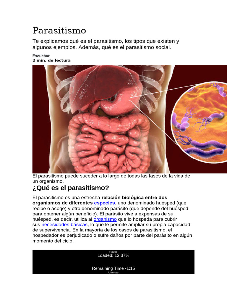 Parasitismo | PDF