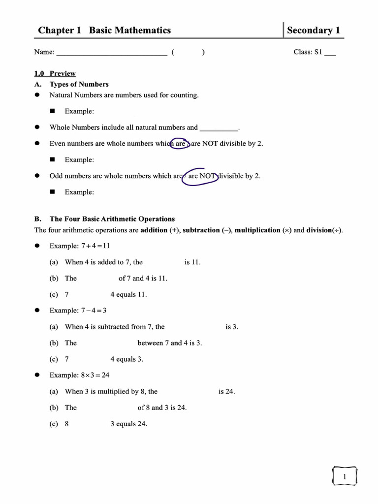 F1_Basic Mathematics | PDF
