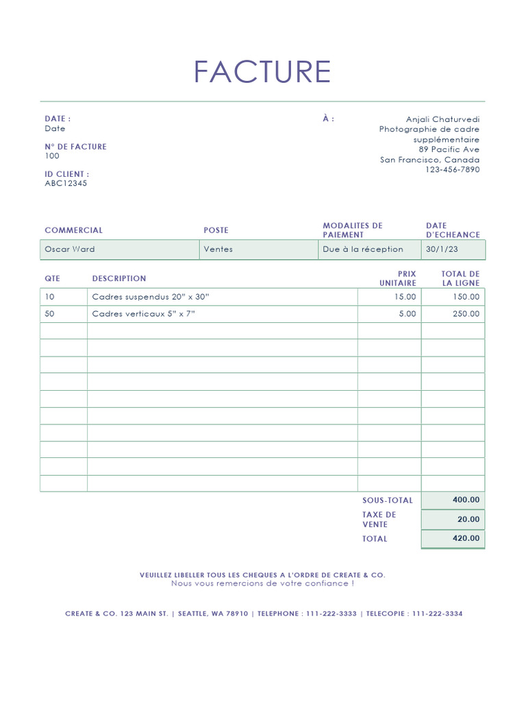 Facture 874428582 | PDF