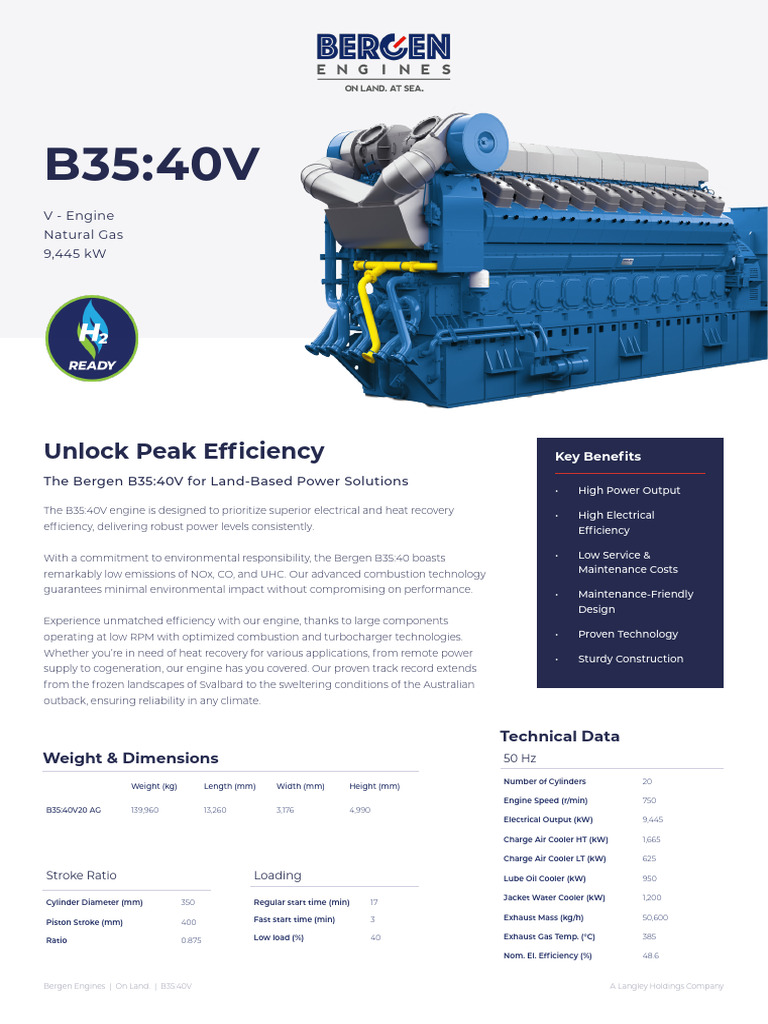 Bergen Engines B35 40V | PDF