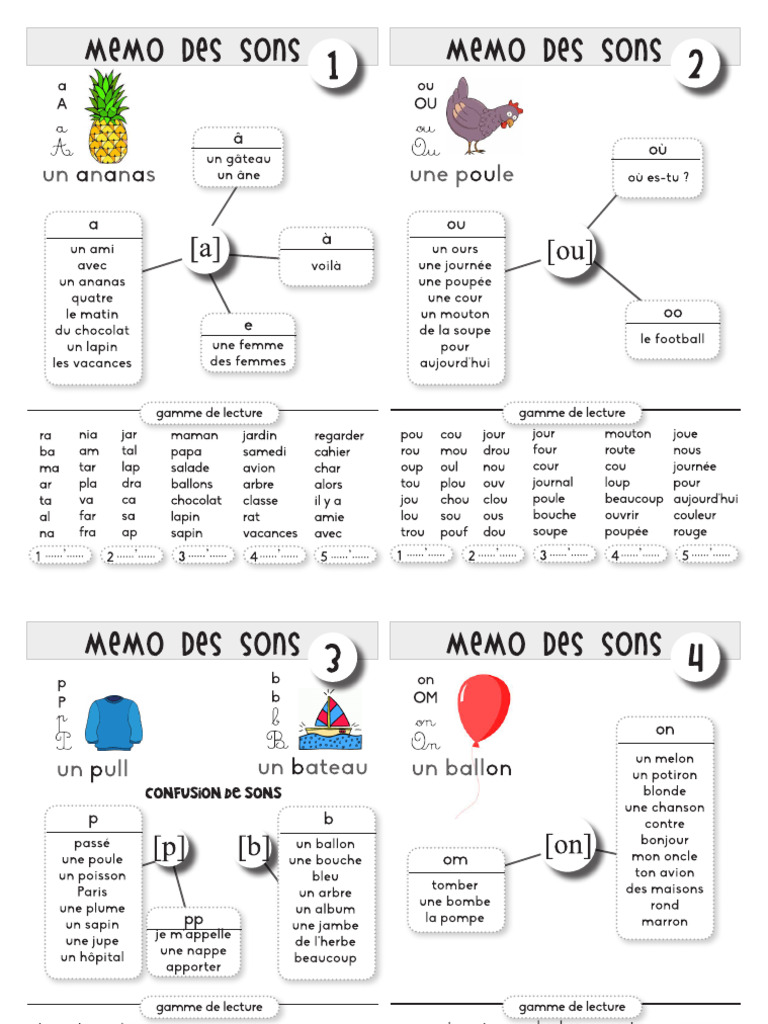mémo des sons (1) | PDF