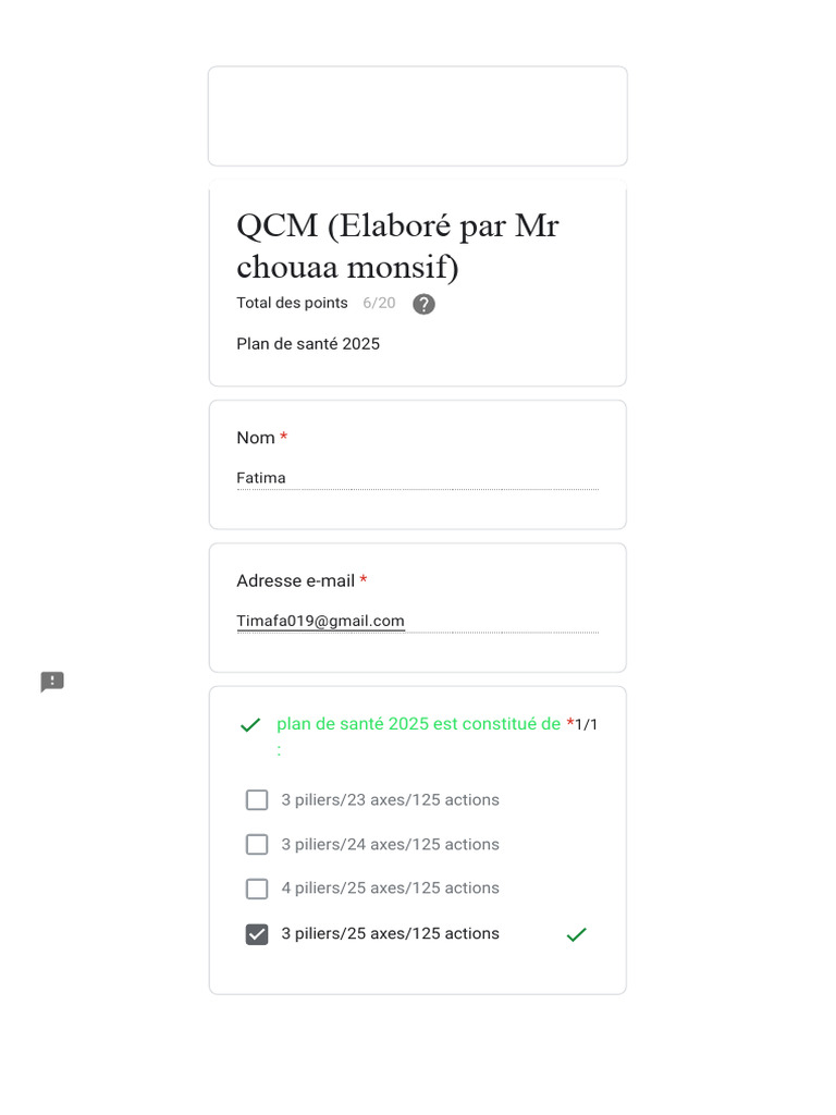 QCM (Elaboré Par MR Chouaa Monsif) - 1 | PDF